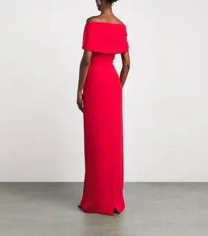 Carolina Herrera Off-the-shoulder Sofia Gown - Red