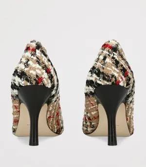 Burberry Tweed Check Dame Pumps​ 90