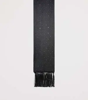 TOM FORD Silk Studded Scarf