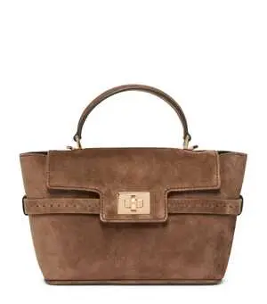 Max Mara Mini Suede Margaux Top-handle Bag - Brown