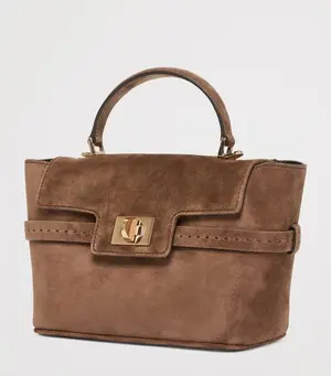 Max Mara Mini Suede Margaux Top-handle Bag