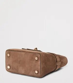 Max Mara Mini Suede Margaux Top-handle Bag