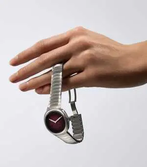 H. MOSER & CIE Stainless Steel Streamliner Two Hands Watch