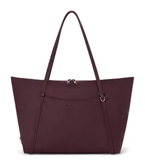Tumi Leather Voyageur Q Tote Bag - Red