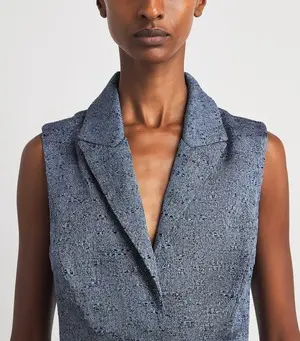 Safiyaa Sleeveless Waistcoat Midi Dress