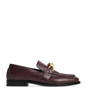 Bottega Veneta Leather Astaire Loafers