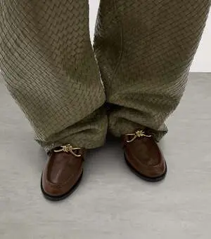 Bottega Veneta Leather Astaire Loafers