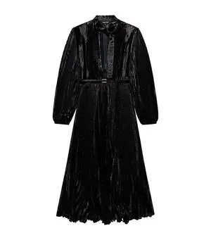TOM FORD Silk Charmeuse Lurex Midi Dress
