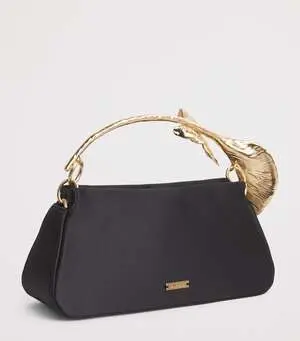 Cult Gaia Mini Silk-satin Calla Top-handle Bag