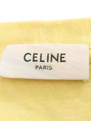 Celine 2010s Logo-print Cropped T-shirt