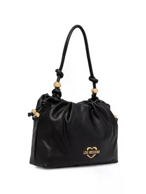 Moschino Bead-embellished Ruched Tote Bag