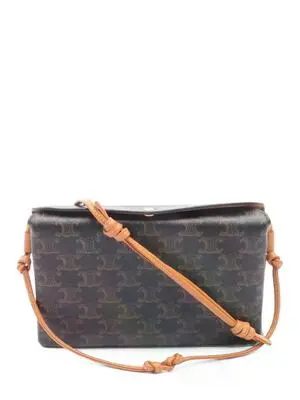 Celine 2020s Triomphe Shoulder Bag - Brown