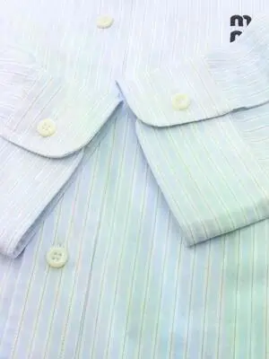 Miu Miu Stripe Cut-off Shirt