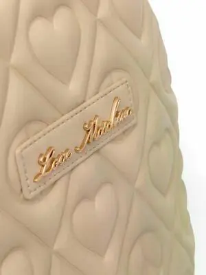 Moschino Heart-quilted Backpack - Neutrals
