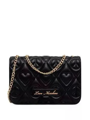 Moschino Quilted Heart-motif Shoulder Bag