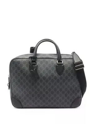 Gucci 2010s Gg Supreme Briefcase - Grey
