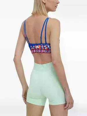 Adidas X Farm Rio Graphic-print Bra