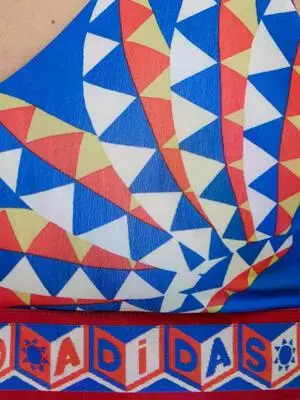 Adidas X Farm Rio Graphic-print Bra