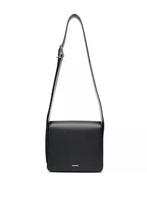 JIL SANDER Logo-stamp Leather Shoulder Bag