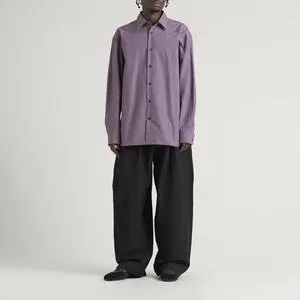 Dries Van Noten Croom Micro Check Cotton Shirt