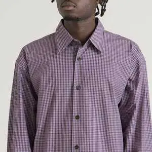 Dries Van Noten Croom Micro Check Cotton Shirt
