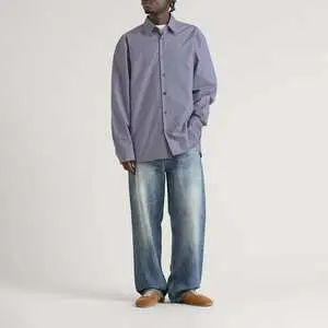 Dries Van Noten Croom Micro Check Cotton Shirt
