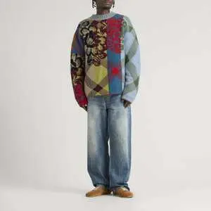 Dries Van Noten Matadi Patchwork Jumper