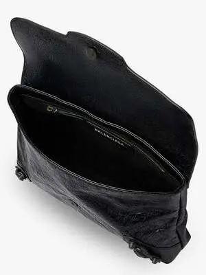 Balenciaga Le City Leather Clutch Bag - Black