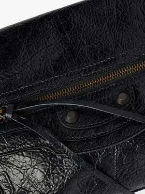 Balenciaga Le City Leather Clutch Bag - Black