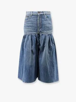 Chloé Lightweight Cotton Denim Fabric Skirt/trousers