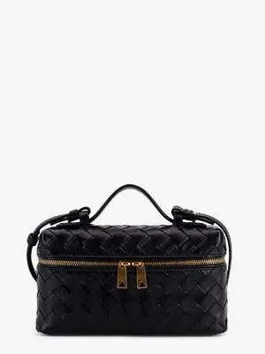 Bottega Veneta Bang Bang Intrecciato Leather Vanity Case - Black