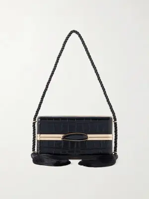 Simkhai Roma Croc-effect Leather Shoulder Bag
