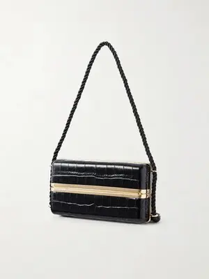 Simkhai Roma Croc-effect Leather Shoulder Bag