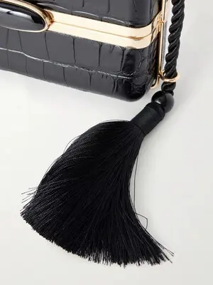 Simkhai Roma Croc-effect Leather Shoulder Bag