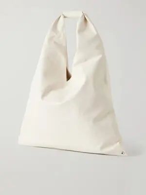MAISON MARGIELA Japanese Leather-trimmed Vegan Material Tote - Neutrals