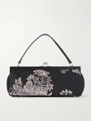 Anna Sui Arcadia Floral-brocade Clutch