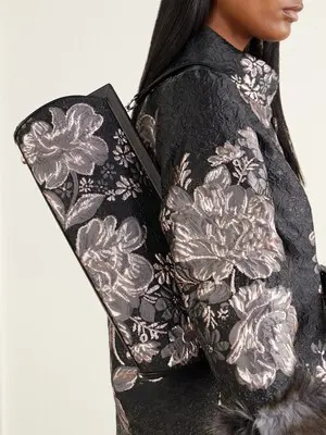 Anna Sui Arcadia Floral-brocade Clutch