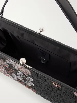Anna Sui Arcadia Floral-brocade Clutch