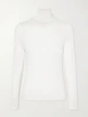 NILI LOTAN Keria Stretch-jersey Turtleneck Top