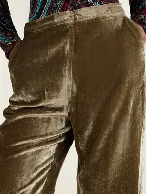 Etro Velvet Straight-leg Pants