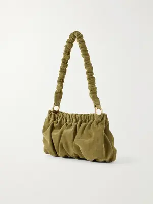 Marni Suede Shoulder Bag - Green