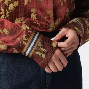 Dries Van Noten Rust-colored Jacquard Shirt