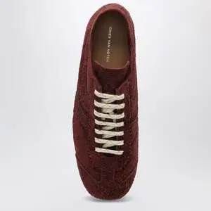 Dries Van Noten Chocolate Suede Sneakers