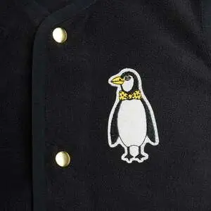 MINI RODINI Microfleece Vest With Penguin Patch