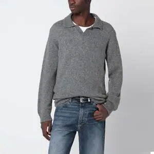 ROBERTO COLLINA Mélange Wool Sweater - Grey