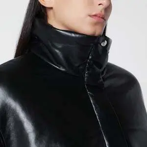 ANINE BING Cyrus Recycled Leather Jacket - Black