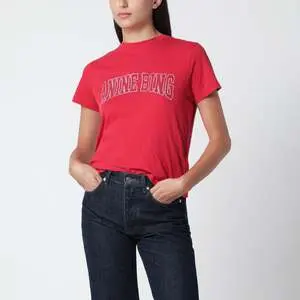 ANINE BING Shelley Cotton T-shirt - Red
