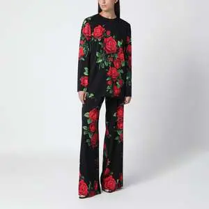 Dolce & Gabbana Silk Blouse With Floral Print