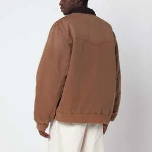 Carhartt Work In Progress Og Santa Fe Cotton Jacket - Brown