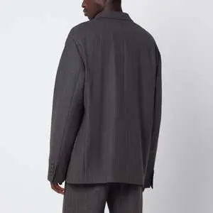 Our Legacy Halt Striped Wool And Cotton Blazer